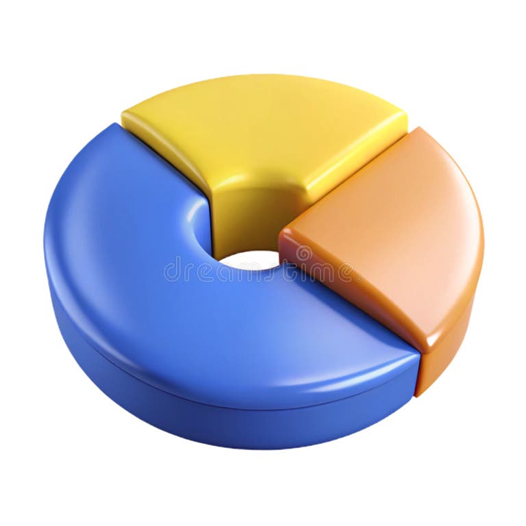 3D Pie Chart Icon stock photo. Image of finance, diagram - 359825222