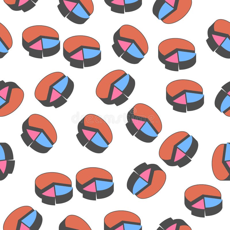 Pie Charticon in Pattern Style. One of Charts & Diagramms Collection ...