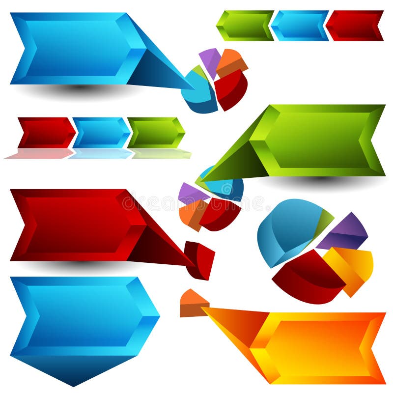 3d Pijl Callouts vector illustratie. Illustration of pijl - 33848919