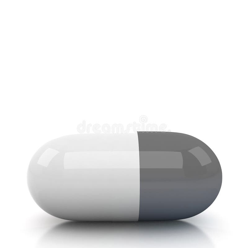 3d Pil Op Wit Wordt Geïsoleerd Dat Stock Illustratie - Illustration of ...