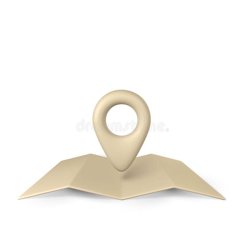 3d Pin Point Marker with Shadow. Location Icon on Map Stock Vector ...