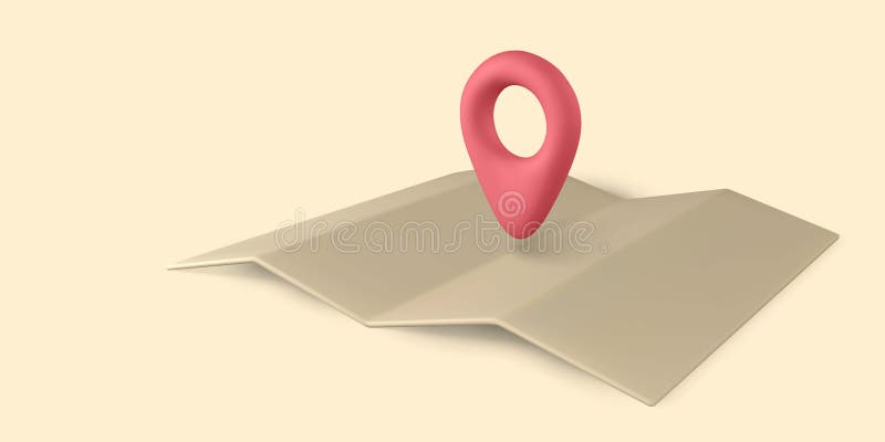 3d Pin Point Marker with Shadow. Location Icon on Map Stock Vector ...
