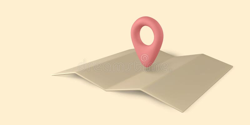 3d Pin Point Marker with Shadow. Location Icon on Map Stock Vector ...