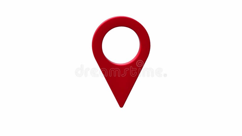 3D Pin pointer stock video. Video of point, mark, appearance - 308554509