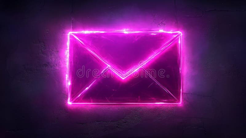 A 3d Pink Blue Light Purple Abstract Background with a Neon Glowing ...