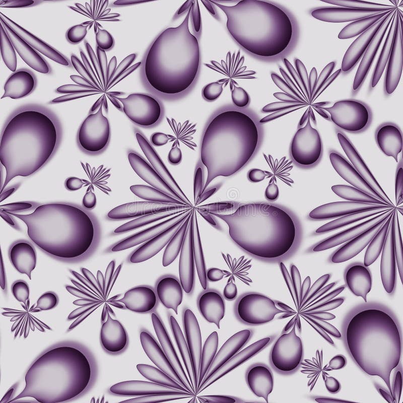 3d Pink Bud Type or Drop Seamless Pattern Stock Illustration ...
