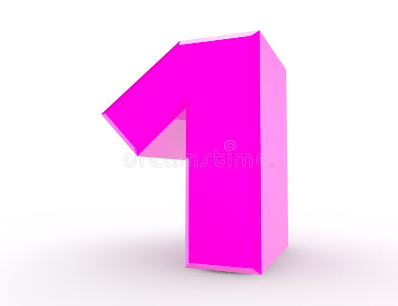 Pink Number 1 Stock Illustrations – 1,004 Pink Number 1 Stock ...