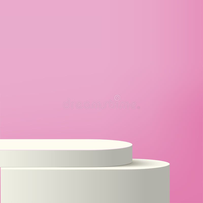 3d Pink Podium and Minimal Pink Wall Scene. 3d Podium Minimal Abstract ...