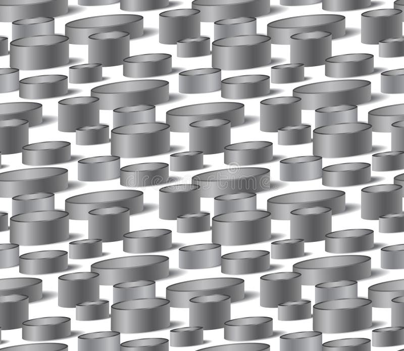 3D Pipes Abstract Seamless Pattern. Stock Illustration - Illustration ...