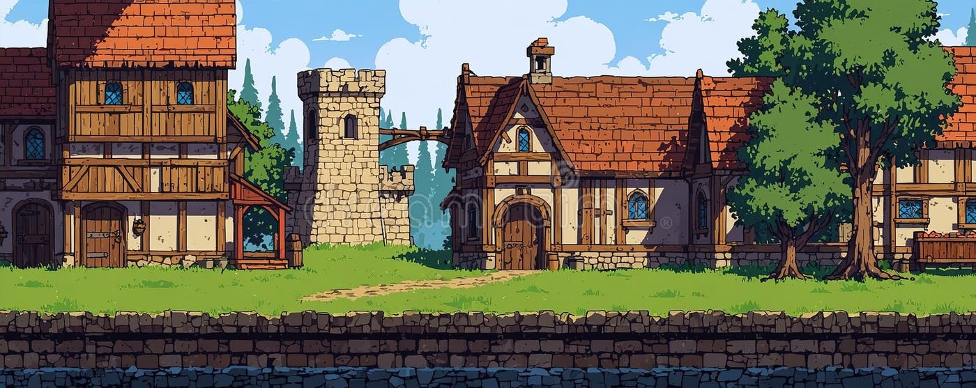 Medieval Background Pixel Art Stock Photos - Free & Royalty-Free Stock ...