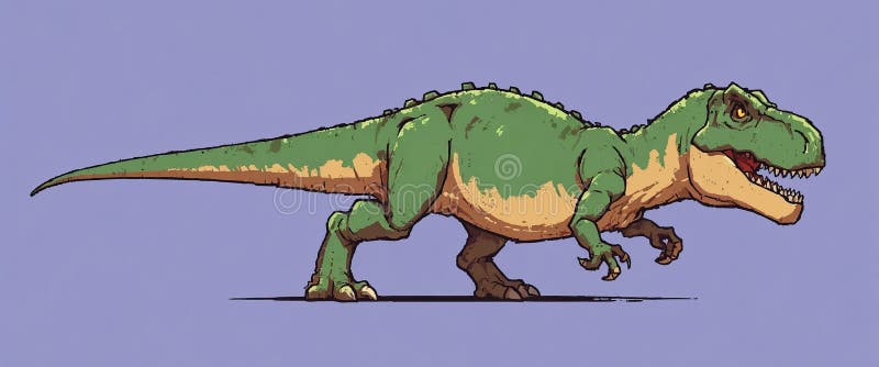 2d Pixel Art of T-rex, Dinosaur, Jurrasic Era, Game Art, 16 Bit, 32 Bit ...