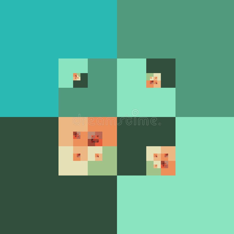 Illustration of a Pattern Made of Colorful Squares Stock Illustration ...