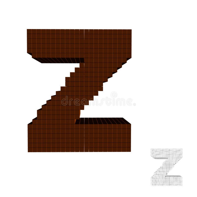 Pixelated Capital Letter Stock Illustrations – 782 Pixelated Capital ...