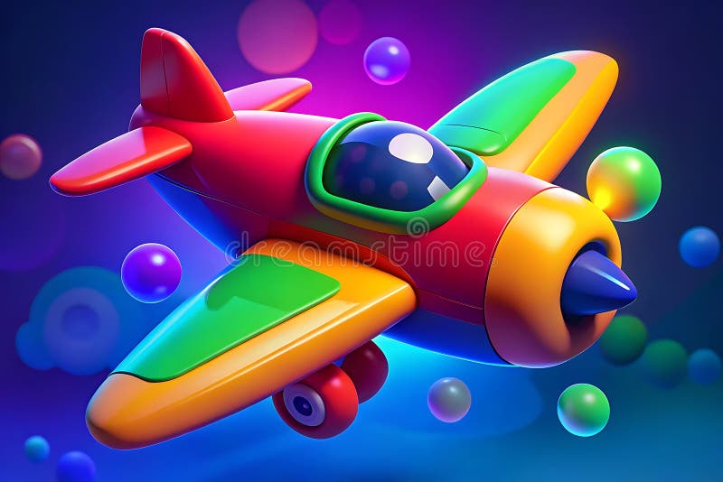 3D Plane Icons that Take Design To New Heights Stock Illustration ...