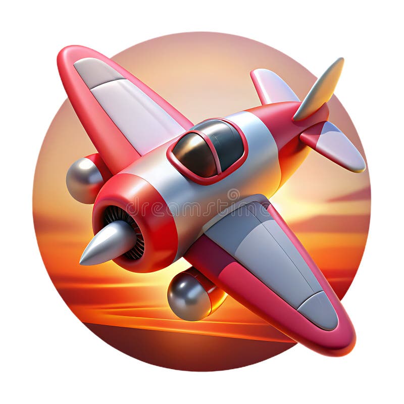 3D Plane Icons that Take Design To New Heights Stock Illustration ...