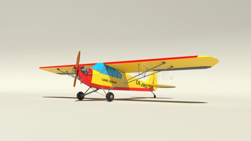 3D Plane stock illustration. Illustration of vehicle - 87358416