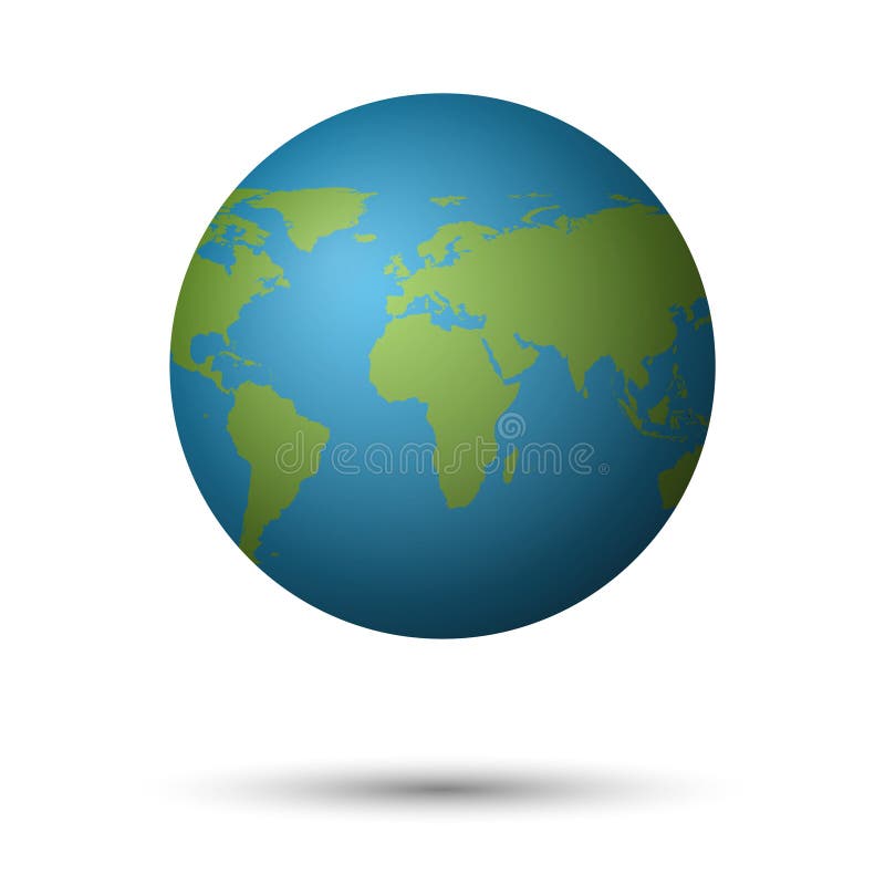 Planet Earth Global Futuristic Abstract Background, Vector Stock Vector ...