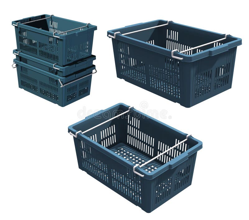 3D Plastic crate stock illustration. Illustration of drink - 35472141