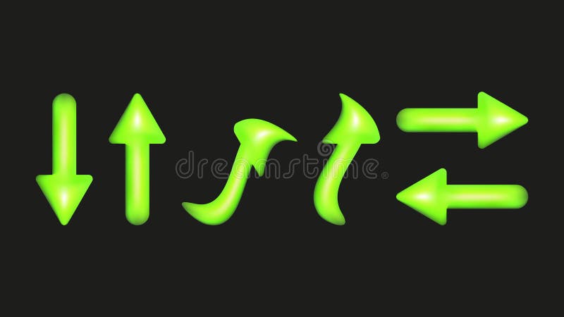 3D Plastic Elements Set Isolated Abstract Shapes. Stock Vector ...