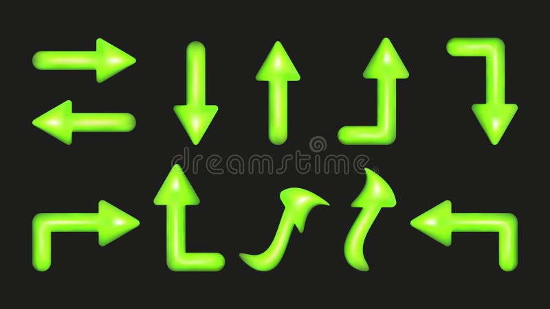 3D Plastic Elements Set Isolated Abstract Shapes. Stock Vector ...