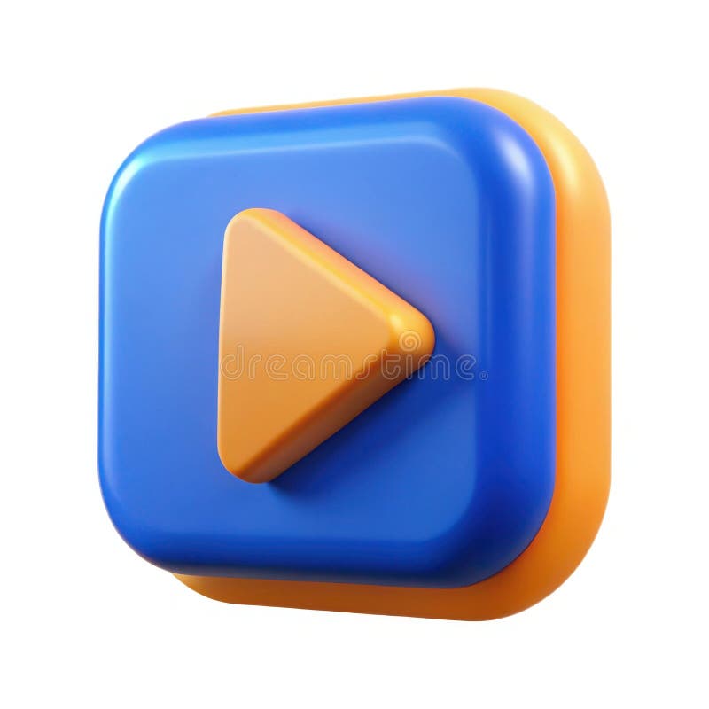 Rendered Play Button Icon Stock Photos - Free & Royalty-Free Stock ...