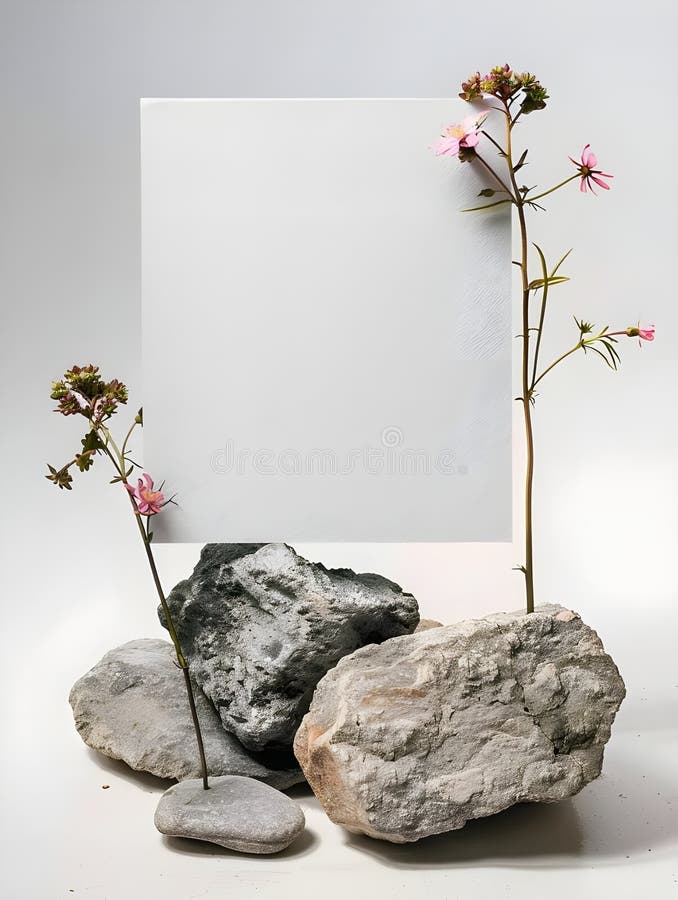 3d podium paper and stone stock illustration. Illustration of paper ...