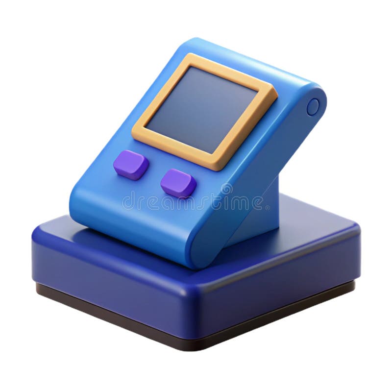 3D Point of Sale Terminal with Touch Screen on White Background 3D ...