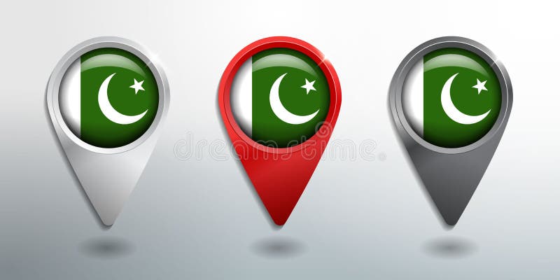 Pakistan Map. Pakistan Map with White Background and Line Map Stock ...