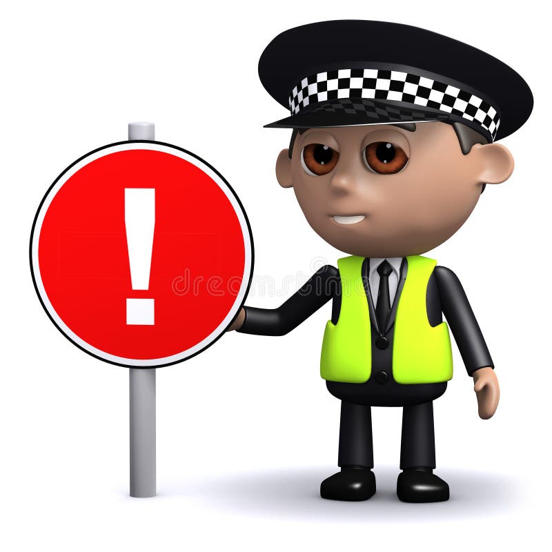Policeman Sign Road Stock Illustrations – 1,182 Policeman Sign Road ...