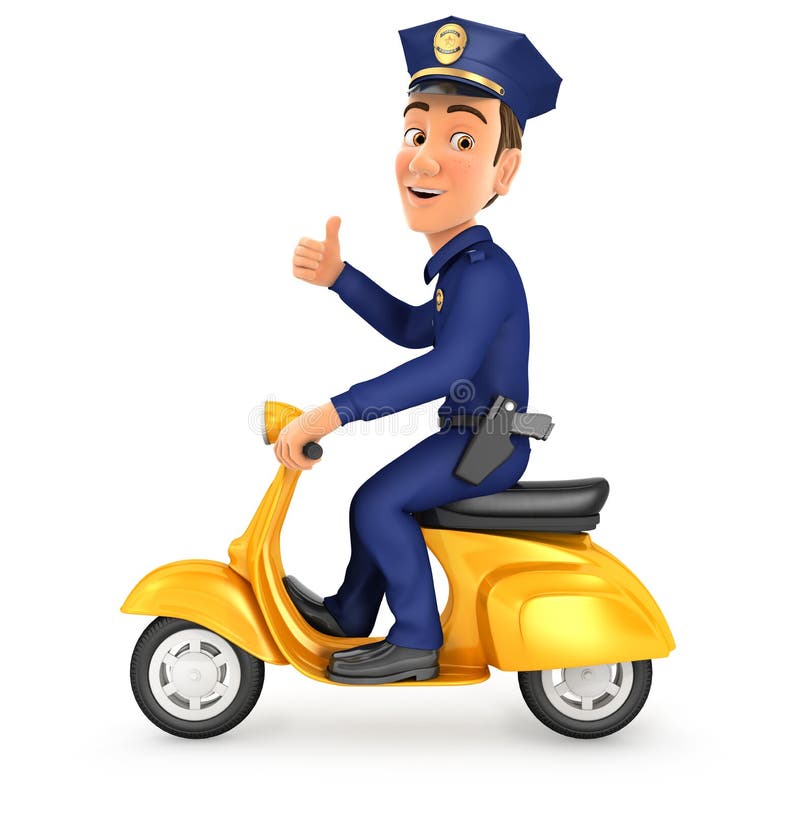 Officer Scooter Stock Illustrations – 153 Officer Scooter Stock ...