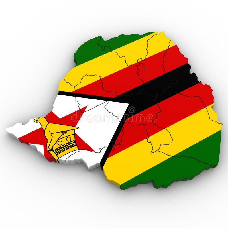 Political Map of Zimbabwe Isolated on White Background Stock Vector ... Political Map of Zimbabwe Isolated on White Background Stock Vector ...