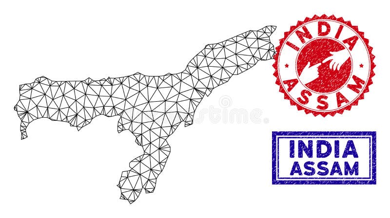 Assam Map Stock Illustrations – 552 Assam Map Stock Illustrations ...