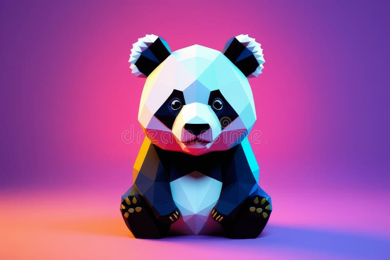 Panda Animal 3d Stock Illustrations – 2,701 Panda Animal 3d Stock ...