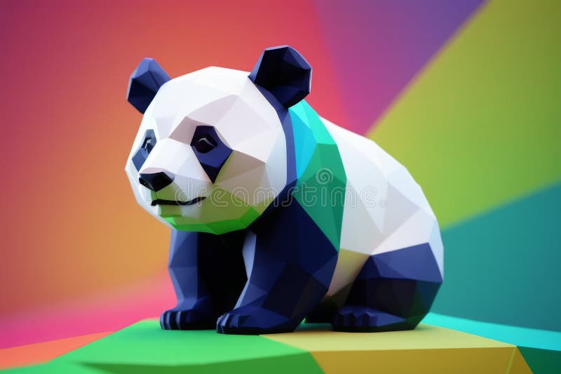 Panda Animal 3d Stock Illustrations – 2,811 Panda Animal 3d Stock ...