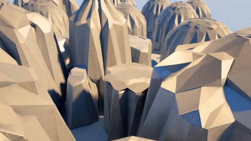 3D Polygonal Structures Made in Low Poly Style with Three-dimensional ...