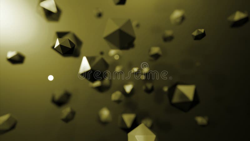 3d Polygons Rotating in Space. Design. Chaotic Orbits of Rotation of ...