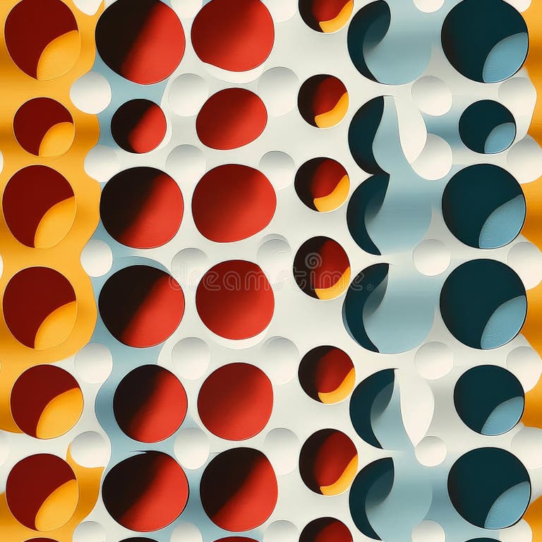 A 3D Pop-art Dot Pattern, Where Dots Appear Raised and Shadowed, Giving ...