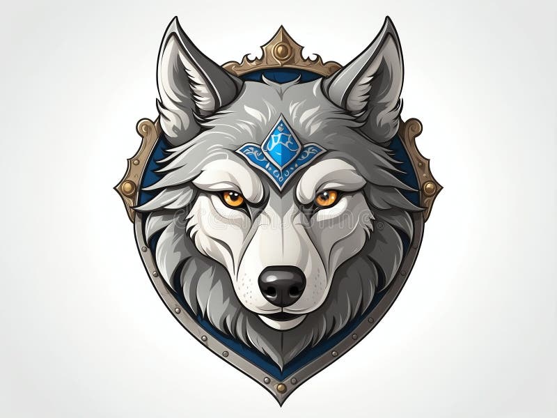 Wolf Crest Stock Illustrations – 433 Wolf Crest Stock Illustrations ...