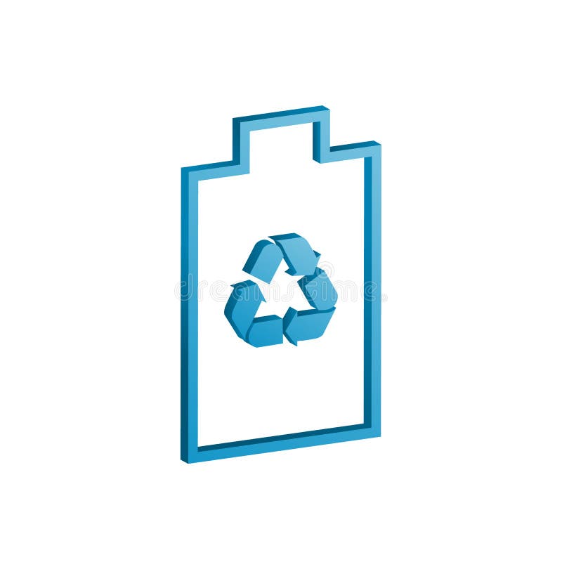 3d Power Save Icon with Gradient. Vector Design Illustration. Stock ...