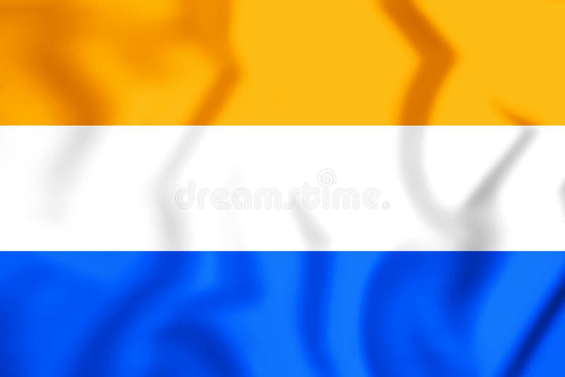 Prince`s Flag. 3D Illustration Stock Illustration - Illustration of ...