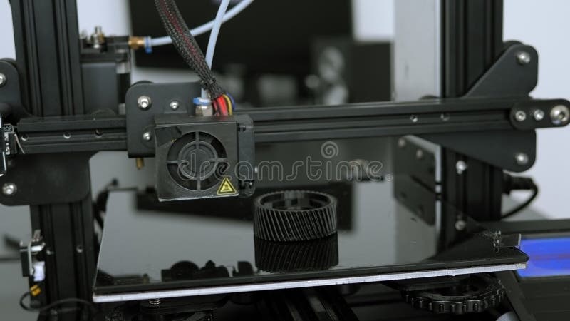 3d Print. Electronic Three Dimensional Plastic Printer during Work in ...