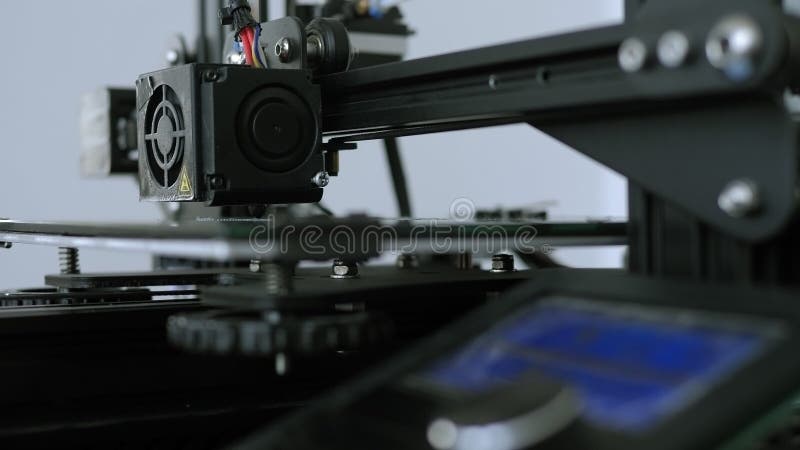 3d Print. Electronic Three Dimensional Plastic Printer during Work in ...