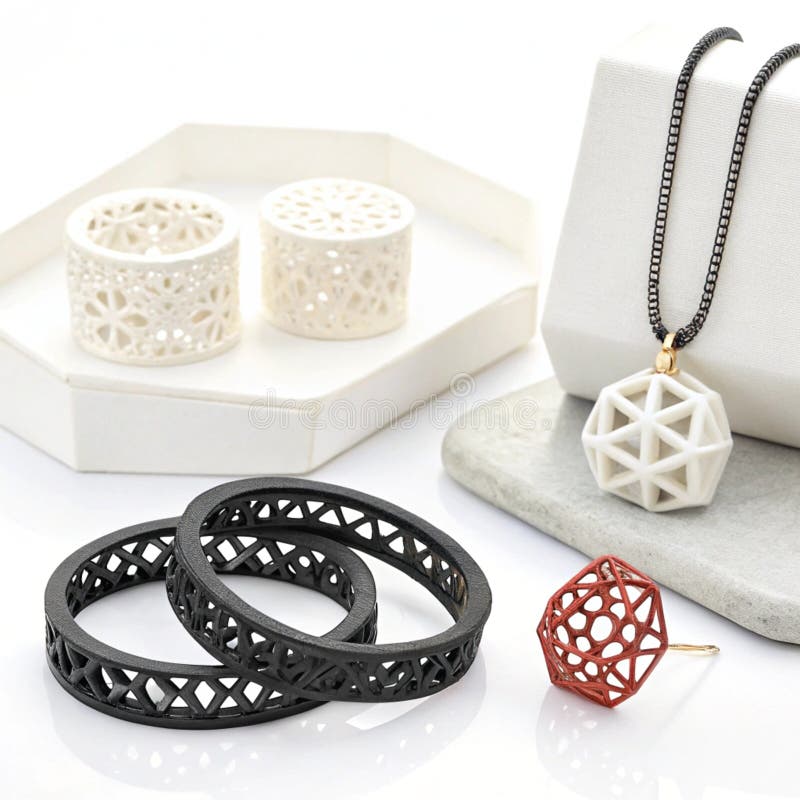 3D Printed Accessories Isolated on Transparent Background Stock ...