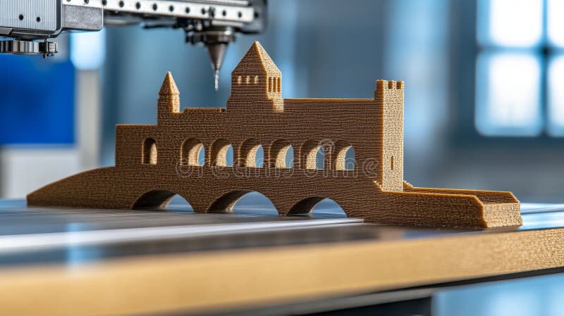 3D Printed Bridge Model Additive Manufacturing Precision Engineering ...