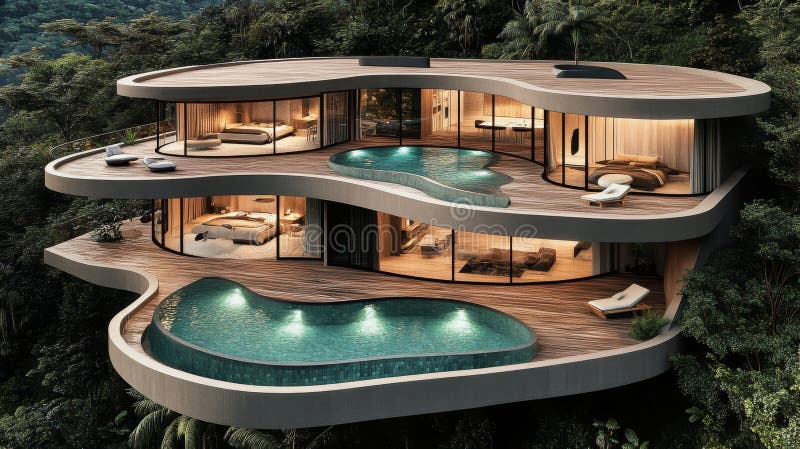 A 3D-printed Concrete Cabin Showcasing Modern Organic Architecture is ...