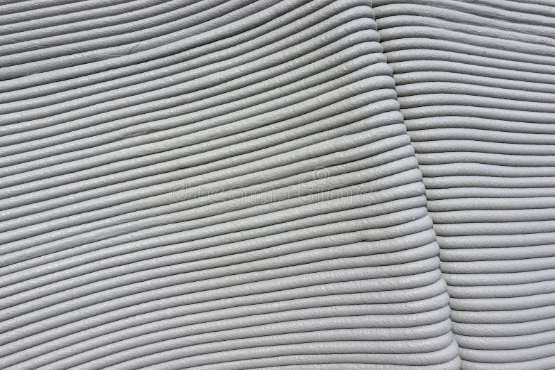 A 3D Printed Concrete Texture. Architectural Background Stock Image ...