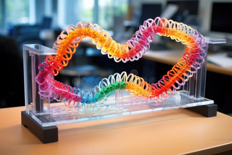 3d-printed Dna Strand on a Lab Workbench Stock Photo - Image of ...