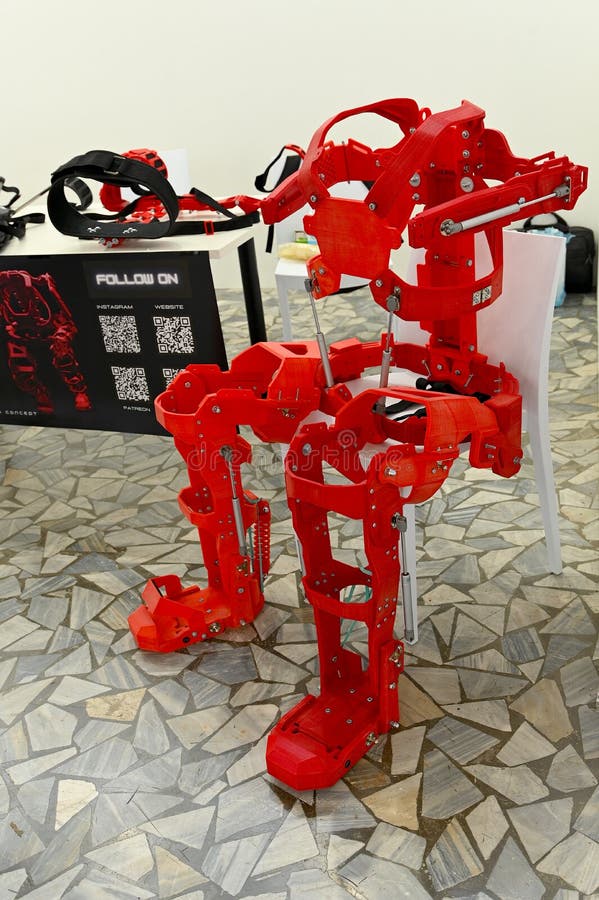 3D Printed Exoskeleton Modular Concept Prototype on Display Editorial ...