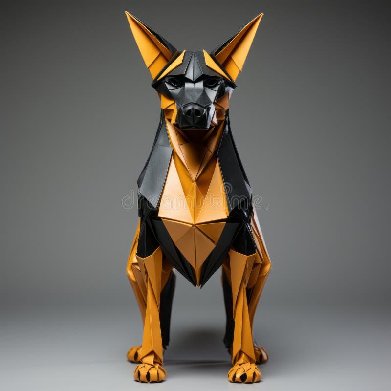 Polygonal Dog Sculpture by Gilbao Design - Emek Golan Style Stock ...