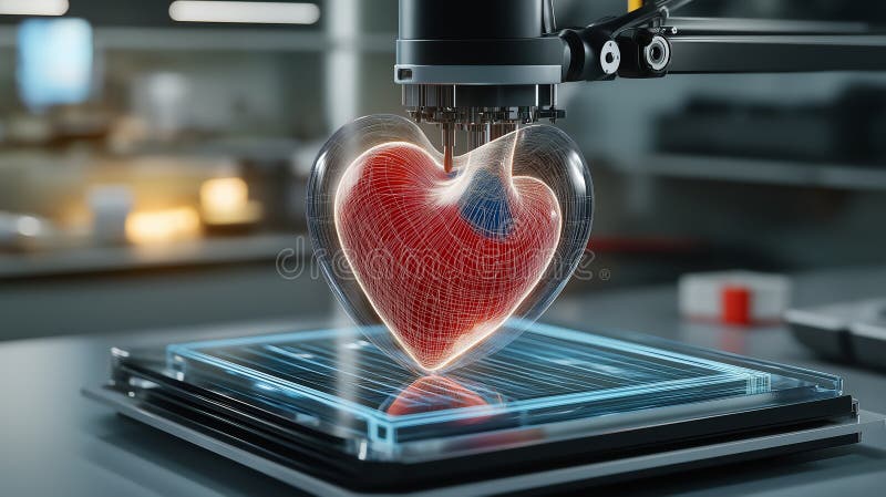 3D Printed Heart in Development Stock Image - Image of model, clinical ...